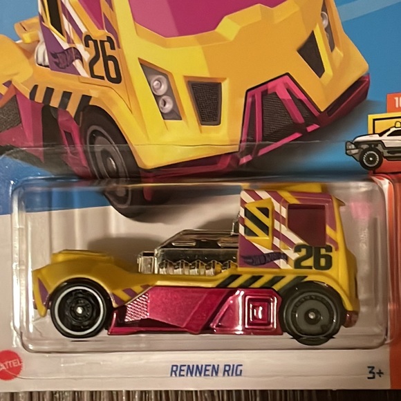 Mattel | Toys | Rennen Rig Hw Hot Trucks Hot Wheels 222 | Poshmark